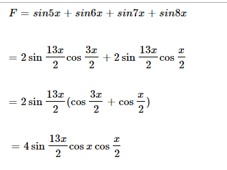 Biến đổi thành tích : a) sin2x + sin4x + sin6x b) sin5x + sin6x + sin7x ...